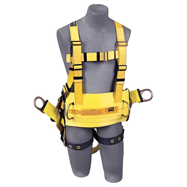 Delta Derrick Harness with Pass Thru Connection Extended Back D-Ring ...