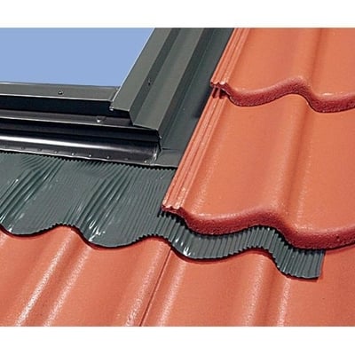 FAKRO Aluminum High-Profile Tile Roof Flashing Kit for Egress Roof Window