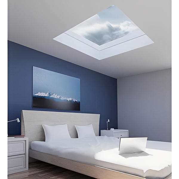 FAKRO Fixed Curb-Mounted Skylight with Laminated Low-E366 Glass